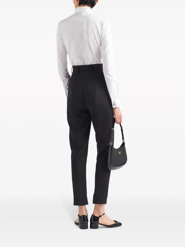 Prada Jewel-button Poplin Shirt