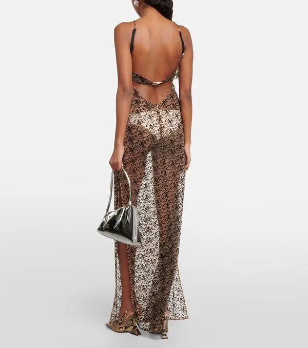 Attico Cotton-blend Maxi Dress