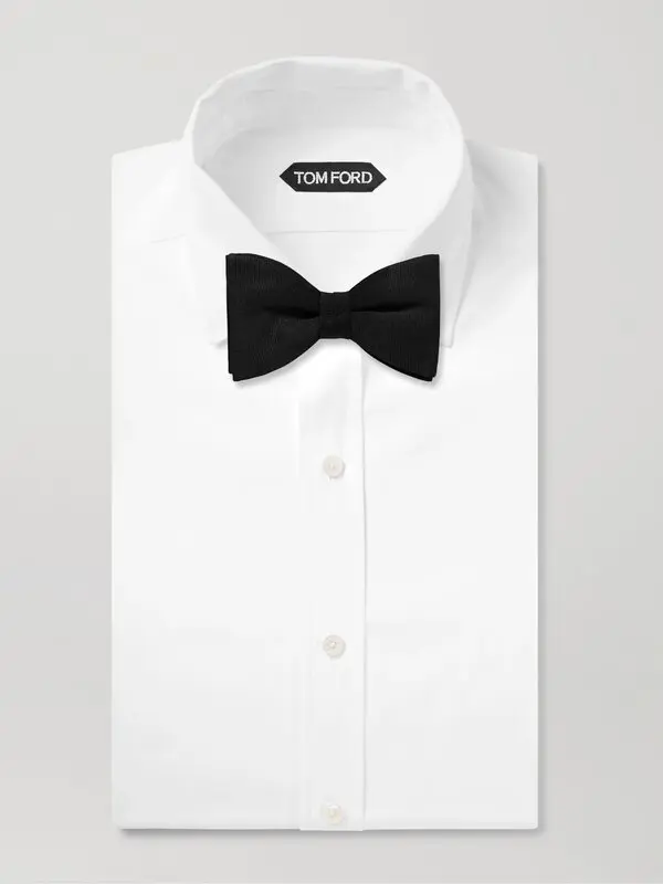 Mr P. Pre-tied Silk-faille Bow Tie