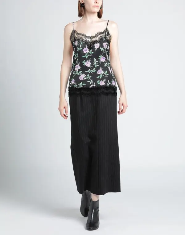 MSGM Floral Print Camisole - Black