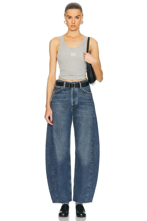 AGOLDE Luna Pieced Wide Leg Jeans - Control