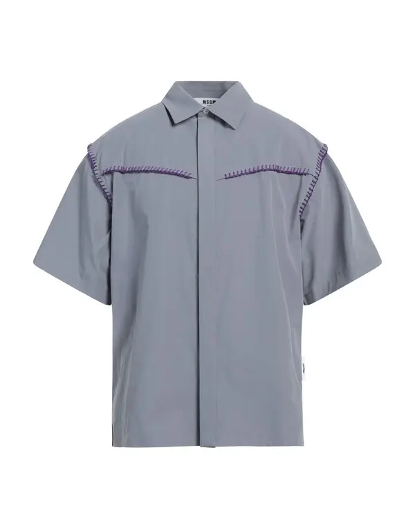 MSGM Shirt Size Organic Cotton - Grey