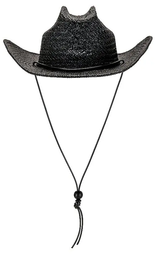 Lack Of Color The Outlaw 2 Straw Cowboy Hat - Black