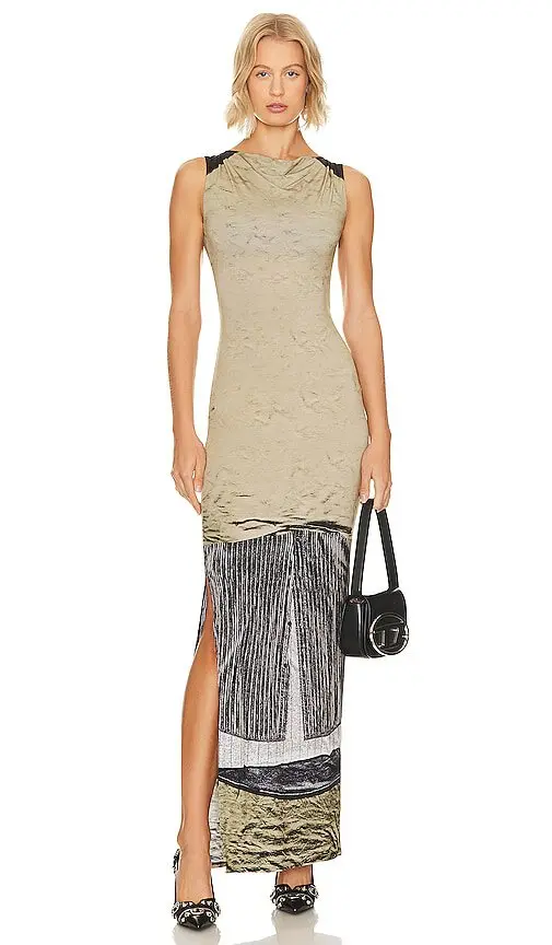 Miaou Selena Dress In Green In Chemises In Vert - 40% Off | Editorialist