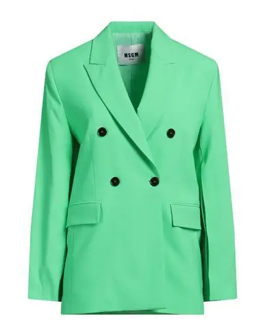 MSGM Double-breasted Blazer - Green