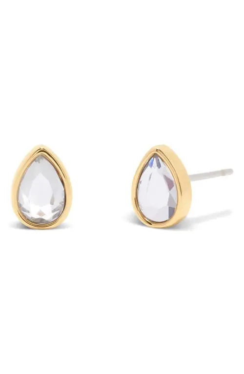 BROOK & YORK Cecilia Crystal Teardrop Stud Earrings - Gold