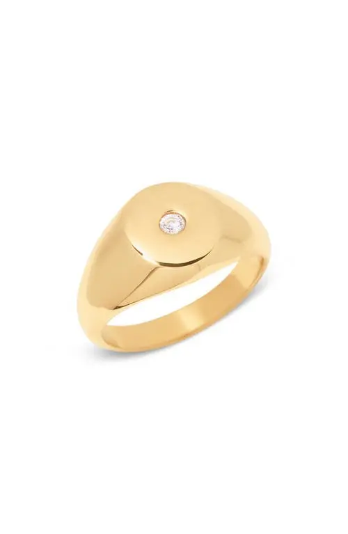 BROOK & YORK Cecilia Signet Ring - Gold