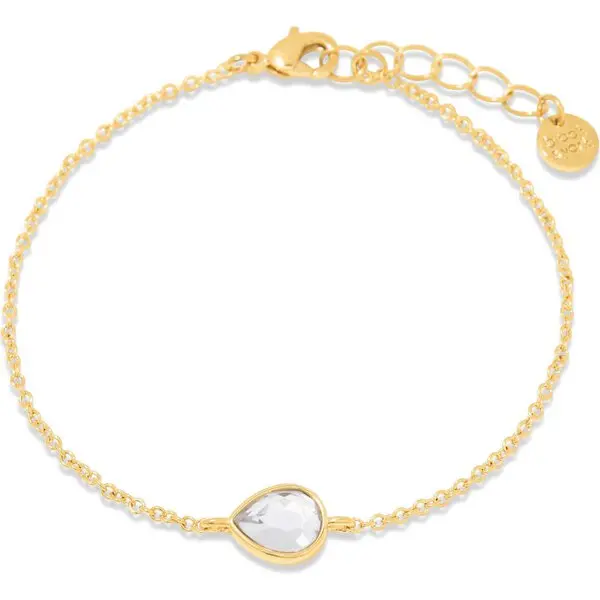 BROOK & YORK Cecilia Crystal Station Bracelet - Gold
