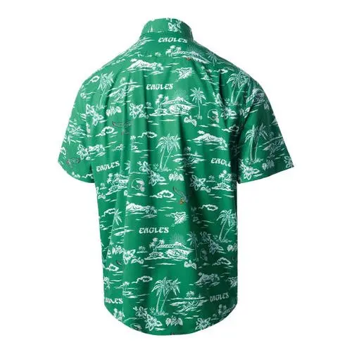 Reyn Spooner Philadelphia Eagles Throwback Kekai Print Button-up Shirt
