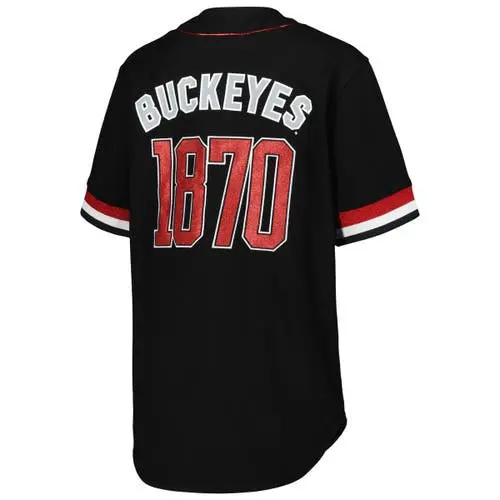 THE WILD COLLECTIVE Ohio State Buckeyes Baseball Shirt