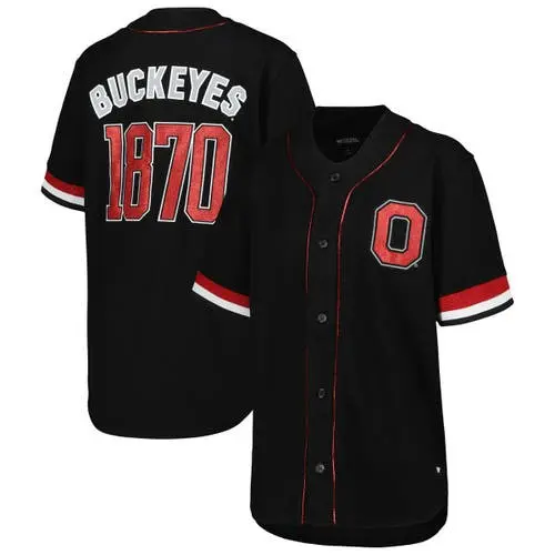THE WILD COLLECTIVE Ohio State Buckeyes Baseball Shirt