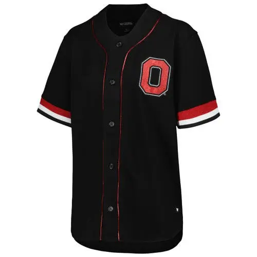THE WILD COLLECTIVE Ohio State Buckeyes Baseball Shirt