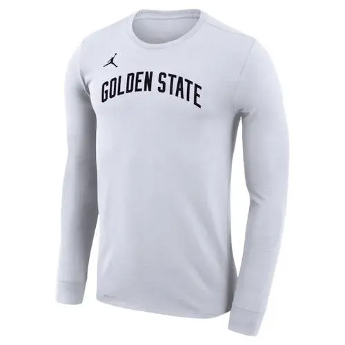 JORDAN BRAND Golden State Warriors Statement Edition Performance Long Sleeve T-shirt