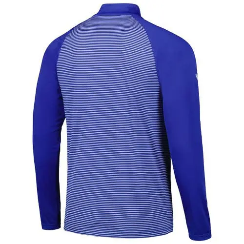 LEVELWEAR New York Mets Charter Striped Raglan Quarter-zip Top - Royal