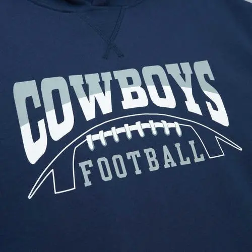 Mitchell & Ness Dallas Cowboys Pre-game Short Sleeve Pullover Hoodie