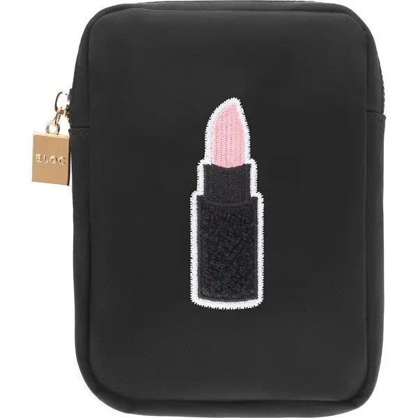 BLOC BAGS Mini Lipstick Cosmetics Bag - Black