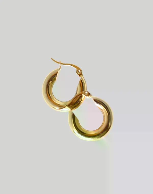 Madewell Iris 1956 Jewelry Good Karma Hoops - Gold
