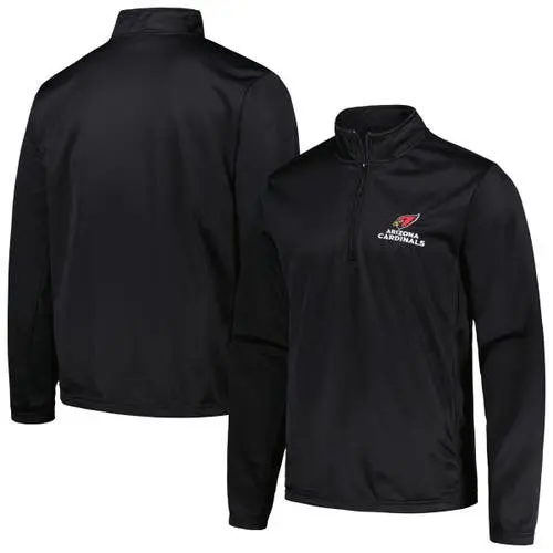 DUNBROOKE Arizona Cardinals All-star Tech Quarter-zip Top - Black