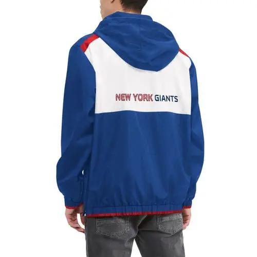 Tommy Hilfiger New York Giants Half-zip Hooded Top