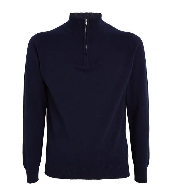 Harrods Cashmere Zip-up Sweater