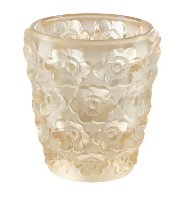 Lalique Crystal Anemone Candle Holder - Clear