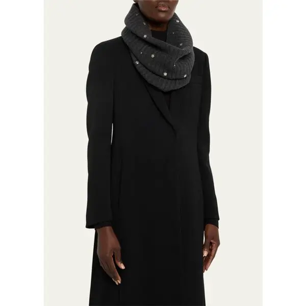 Portolano Embellished Cashmere Scarf