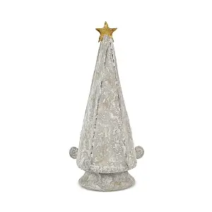 VIETRI Foresta Medium Tree With Swirl - Gray
