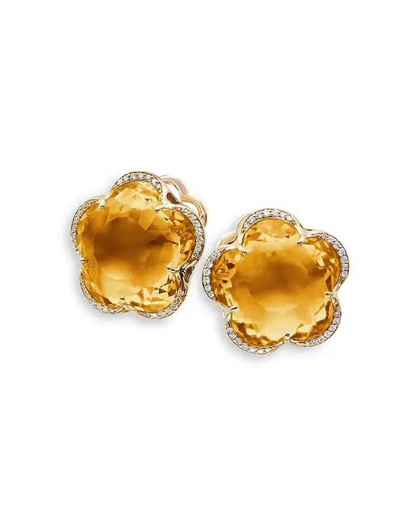 Pasquale Bruni 18k Rose Gold Bon Ton Stud Earrings - Orange