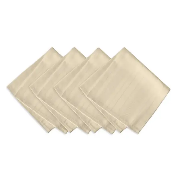 ELRENE HOME FASHIONS Denley Stripe Jacquard Napkins, Set Of 4 - Ivory