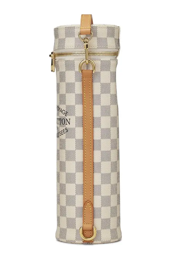 LOUIS VUITTON Damier Azur Porte-bouteille - White