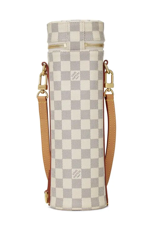 LOUIS VUITTON Damier Azur Porte-bouteille - White