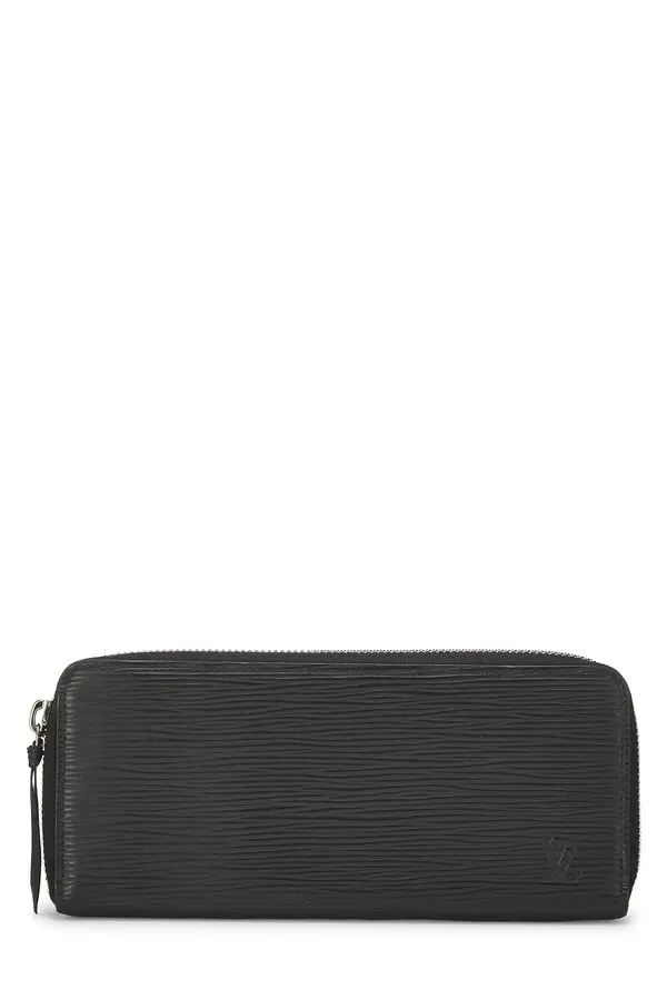 LOUIS VUITTON Epi Clemence Wallet - Black