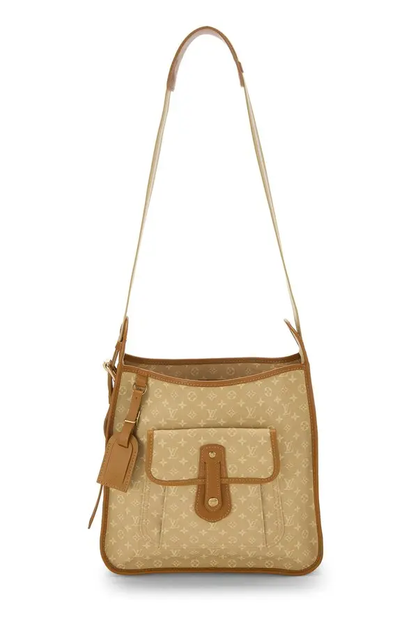 LOUIS VUITTON Monogram Mini Lin Besace Mary Kate - Beige