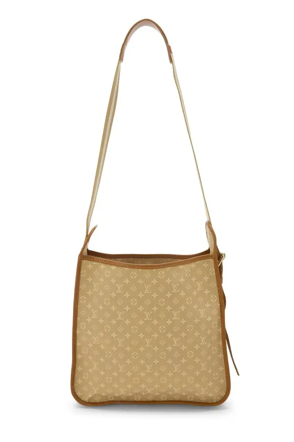 LOUIS VUITTON Monogram Mini Lin Besace Mary Kate - Beige