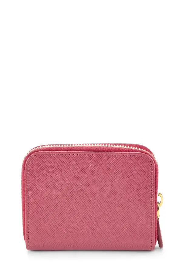 Prada Saffiano Zip Around Coin Purse
