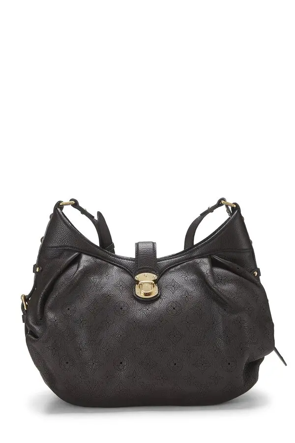LOUIS VUITTON Monogram Mahina Leather Xs Bag - Brown
