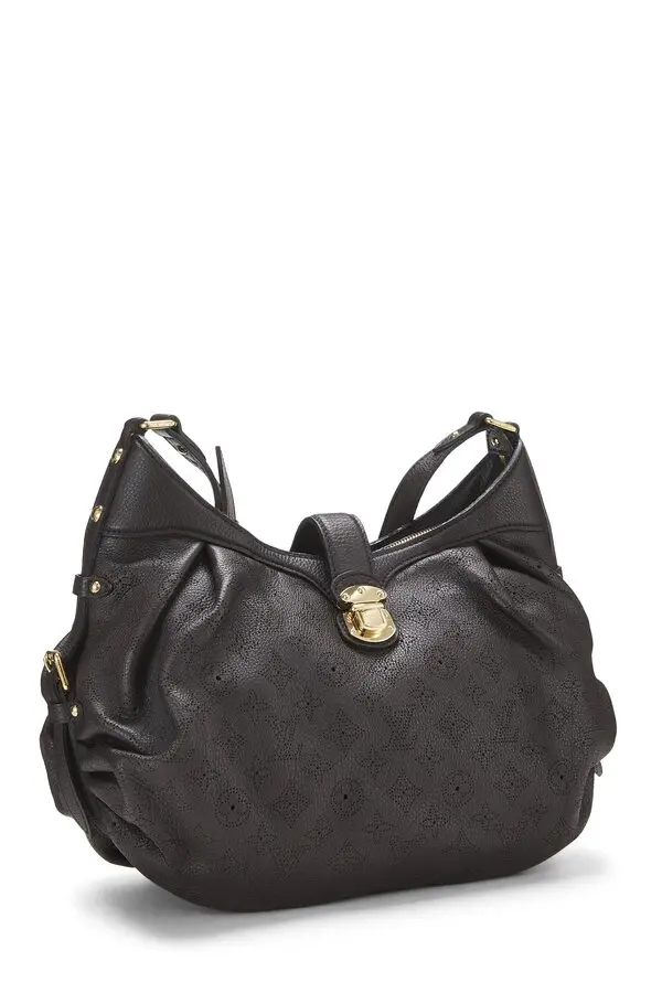 LOUIS VUITTON Monogram Mahina Leather Xs Bag - Brown