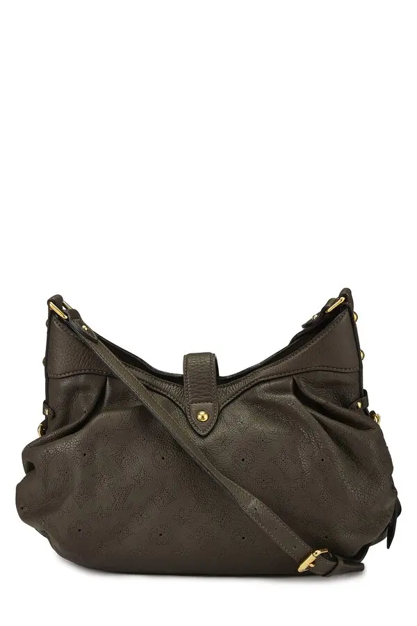 LOUIS VUITTON Monogram Mahina Leather Xs Bag - Brown