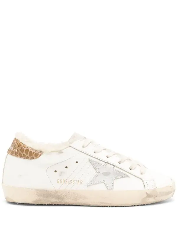 GOLDEN GOOSE Super-star Leather Sneakers - White