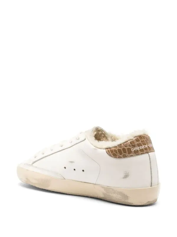 GOLDEN GOOSE Super-star Leather Sneakers - White