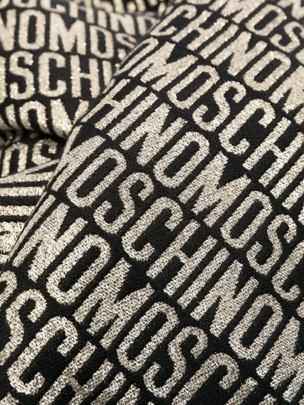 Moschino Intarsia-logo Rectangular Blanket