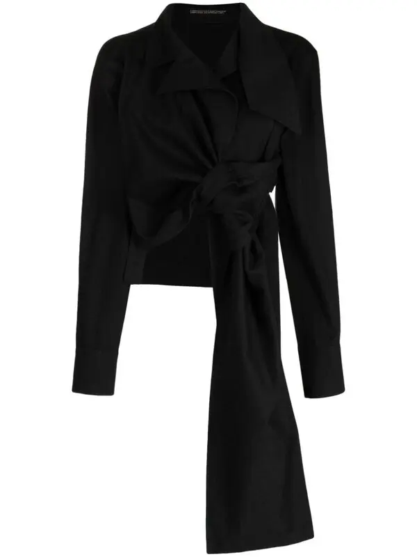Yohji Yamamoto Gathered Cropped Jacket