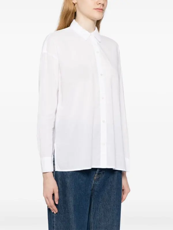 JAMES PERSE Spread-collar Poplin Shirt - White
