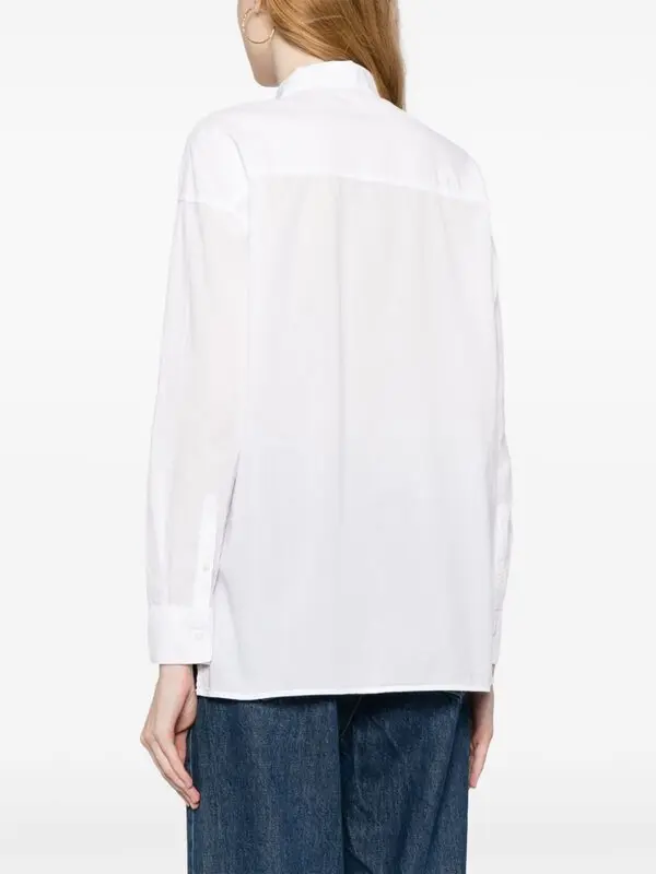 JAMES PERSE Spread-collar Poplin Shirt - White