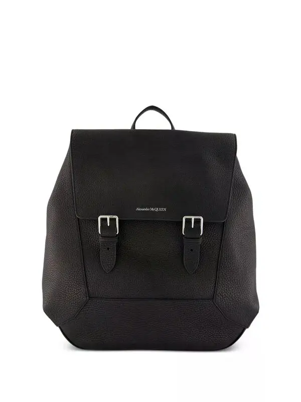 Alexander McQueen Edge Logo-detail Backpack - Black