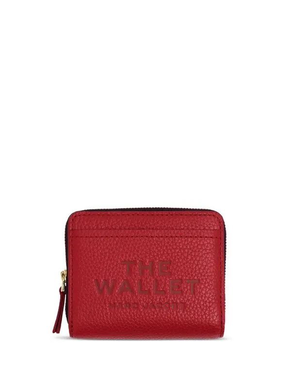 Marc Jacobs The Leather Mini Compact Wallet - Red