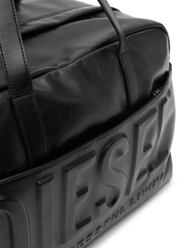 Diesel® Logo-Debossed Travel Bag In Black - 50% Off | Editorialist