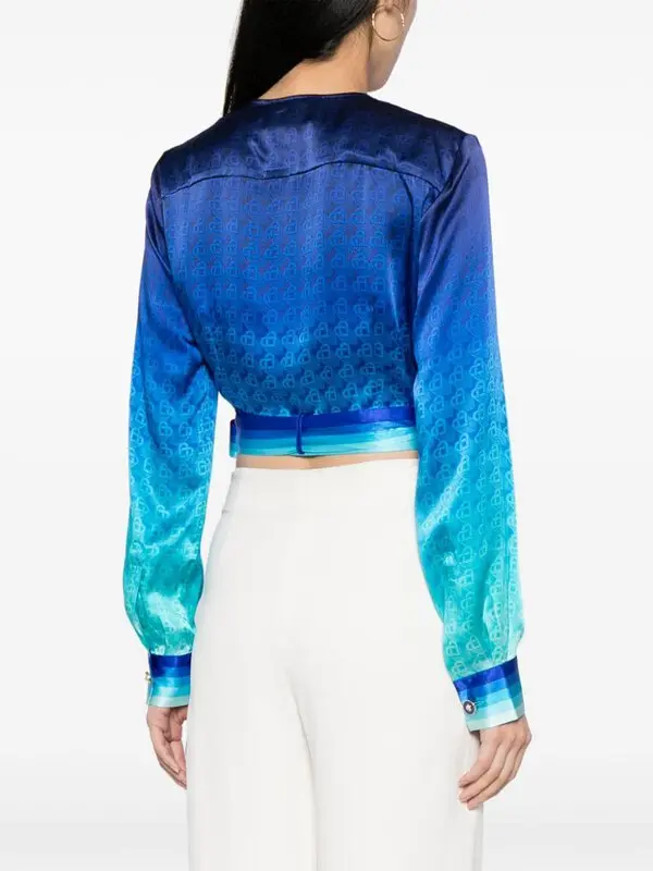 Casablanca The Night View Wrap Blouse