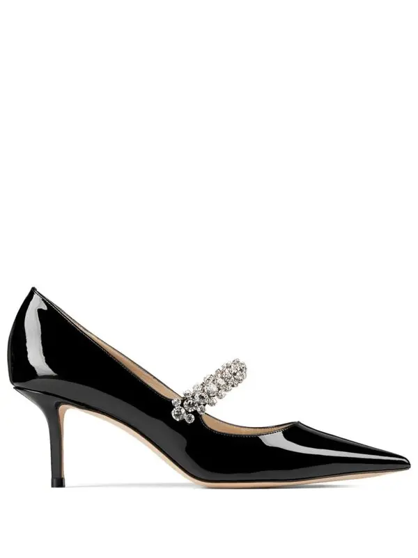 JIMMY CHOO Bing 65mm Patent Leather Pumps - Black
