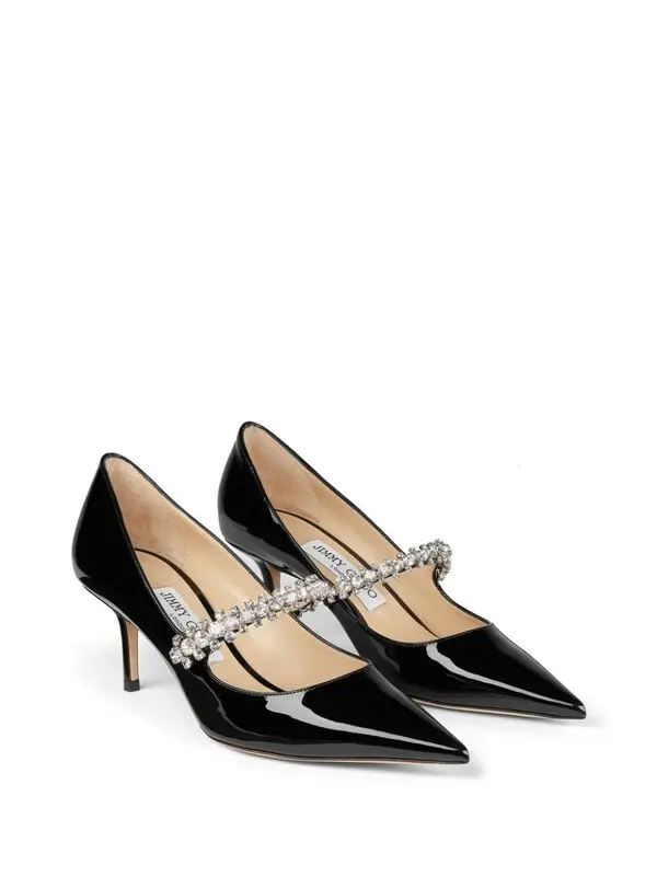 JIMMY CHOO Bing 65mm Patent Leather Pumps - Black